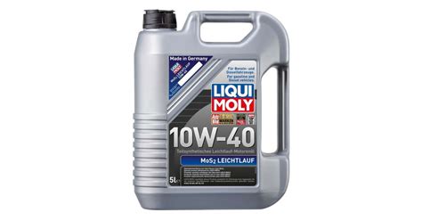 LIQUI MOLY Mos2 Leichtlauf 10W 40 5L Motorolaj Pepita Hu