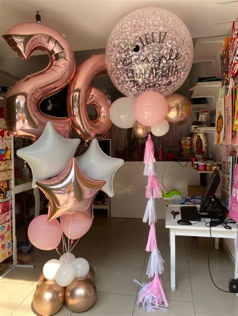 Balloons And Streamers Are In The Shape Of Numbers