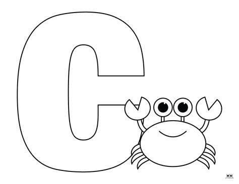 Letter C Coloring Sheet Free Infoupdate Org