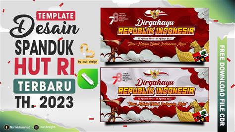 Template Desain Spanduk HUT RI Ke 78 Coreldraw Spanduk HUT RI Free