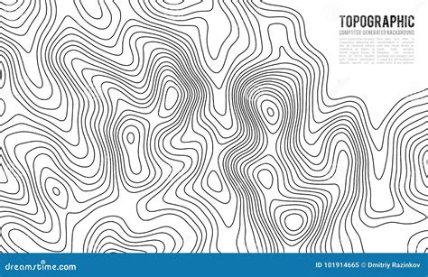 Topographic Map Contour Background Topo Map With Elevation Stock