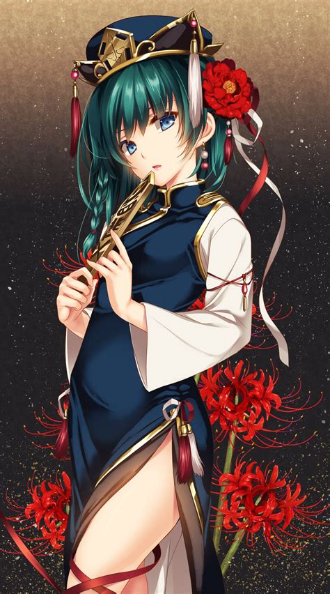 Fond d écran illustration cheveux longs Anime Filles anime yeux