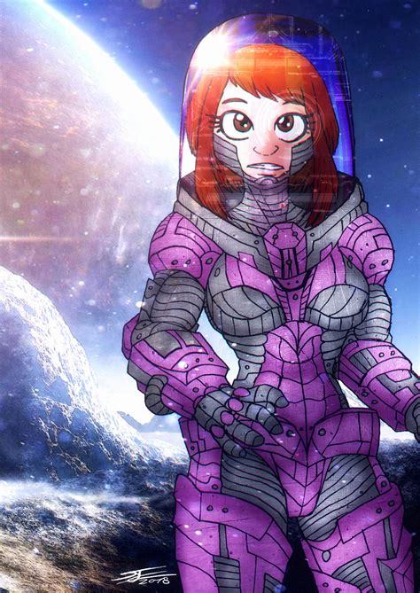 BNHA Ochako Uraraka Armored Uravity By BlueWolfArtista On DeviantArt
