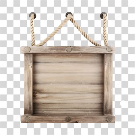 Elemento 3D Placa De Madeira De São João PNG Transparente download