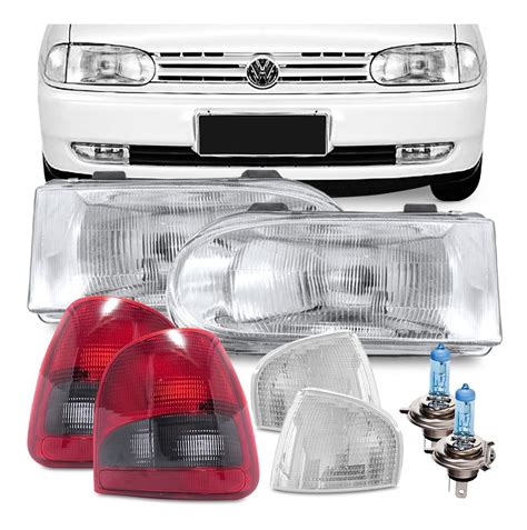Kit Farol Gol Bola 95 96 97 98 99 G2 Pisca Lanterna Fume Mercado