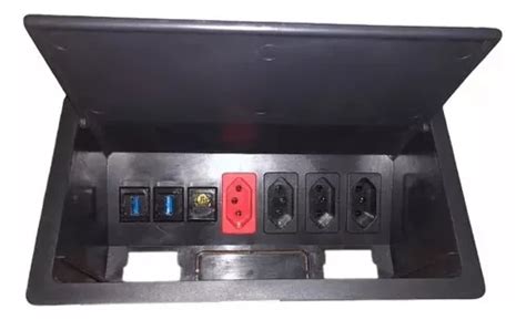 Caixa Tomada Embutir Mesa Tomadas M Dulos Full