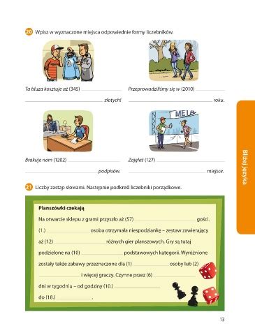 Page 10 NOWE słowa na start klasa 6 semestr 1 Odmienne części mowy