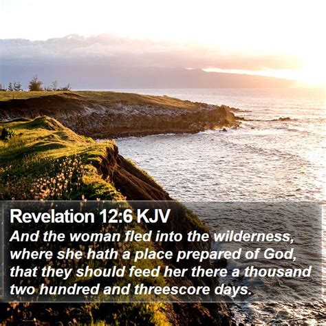 Revelation 12 6 KJV Bible Verse Images