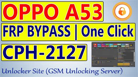 OPPO A53 CPH2127 FRP Bypass By Unlock Tool YouTube