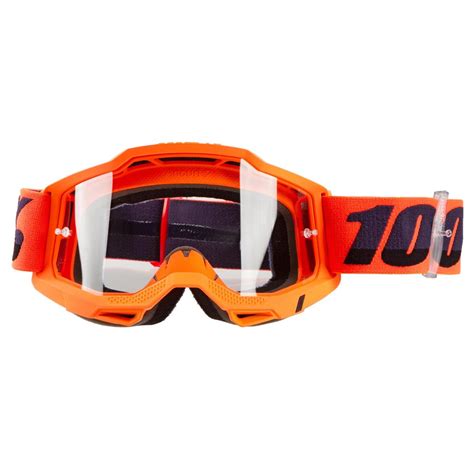 100 Goggle Accuri Gen 2 Neon Orange Clear Anti Fog Maciag Offroad