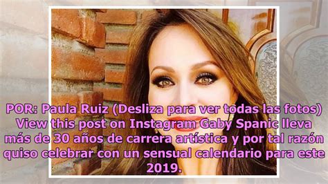 Las Fotos Desnuda De Gaby Spanic Para Su Calendario Son Por Una