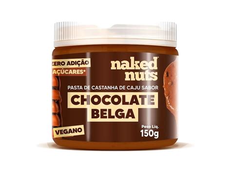 Pasta Naked Nuts Castanha De Caju Sabor Chocolate Belga Gr O Nutri