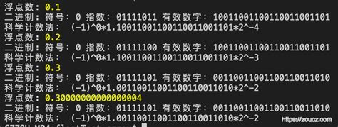 深入理解浮点数计算精度与实例分析 邹成卓的个人网站