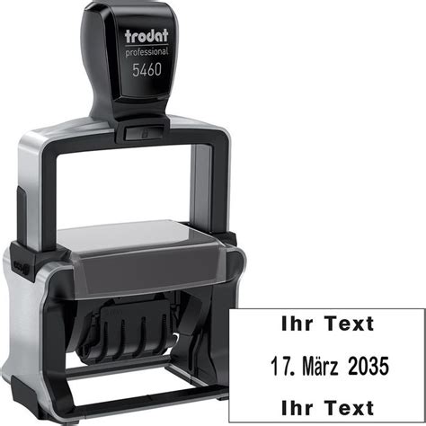 Trodat Professional 5460 Datumstempel Textplatte Böttcher AG