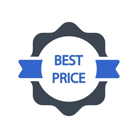Ícono de la etiqueta de mejor precio Vector Premium
