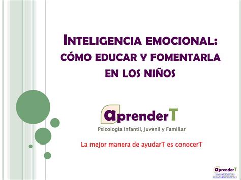 PDF Inteligencia emocional cómo educar y fomentarla en