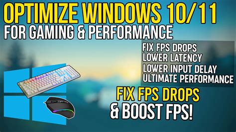 Change These SETTINGS To OPTIMIZE Windows 10 11 For GAMING