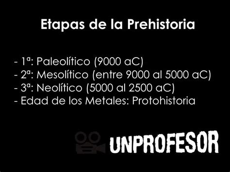 Etapas De La Prehistoria Resumen En Pocas Palabras