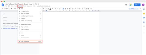 How To Delete Blank Pages In Google Docs