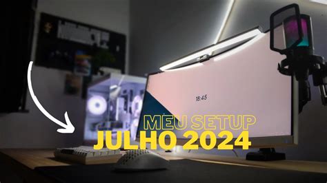 Meu Setup Gamer 2024 Full White Minimalista YouTube