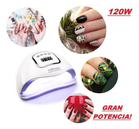 Lampara Cabina Uv Led Secador Uñas Gel 120w Reales Sunx5 Profesional