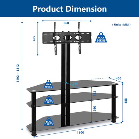 Rfiver Universal Corner Tv Stand For Inch Tv