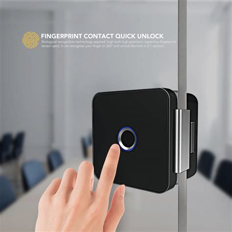 Sherlock Smart Lock Glass Door Lock Office Keyless Fingerprint