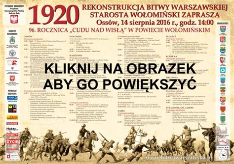 Ossów 96 rocznica Bitwy Warszawskiej 1920 Cud Nad Wisłą