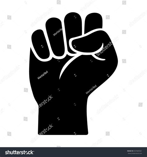 Raised Fist Symbol Of Victory Strength Power Royalty Free Stock