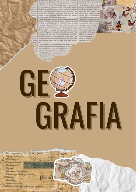 divisória de matéria para caderno de geografia Trabalho de geografia