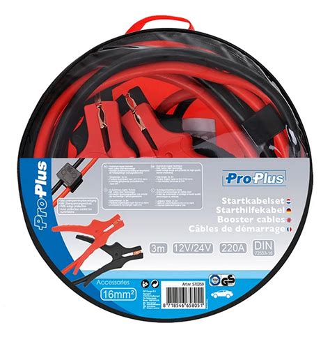 ProPlus 570259 Starthilfekabel Überbrückungskabel 2 x 16mm² 3 0m