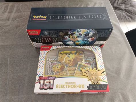 COFFRET POKEMON ELECTHOR EX 151 français Calendrier Des Fêtes Pokémon