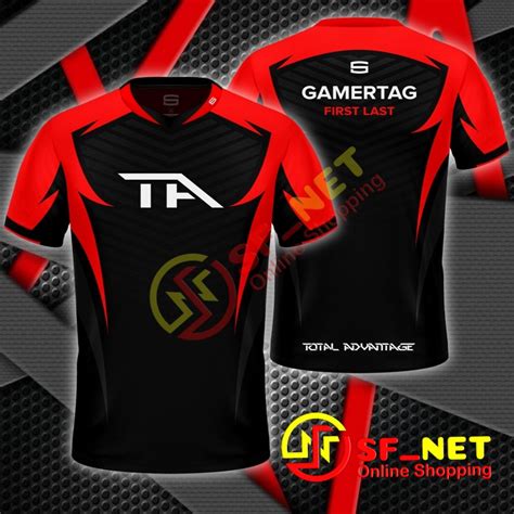 Jual Jersey Baju Kaos Gaming E SPORTS Free Fire RRQ EVOS AURA Pubg ML