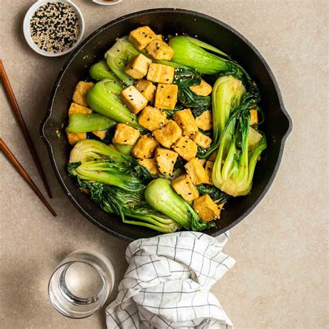 Bok Choy Tofu Stir Fry My Plantiful Cooking