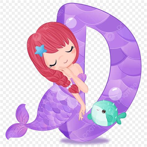 Mermaid Decoration Vector Design Images Cute Mermaid Alphabets For