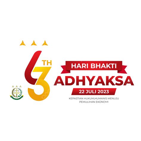 2023년 63번째 로고가 있는 Bhakti Adhyaksa 인사말 카드 벡터 2023년 박티 아햐약사의 날 Bhakti