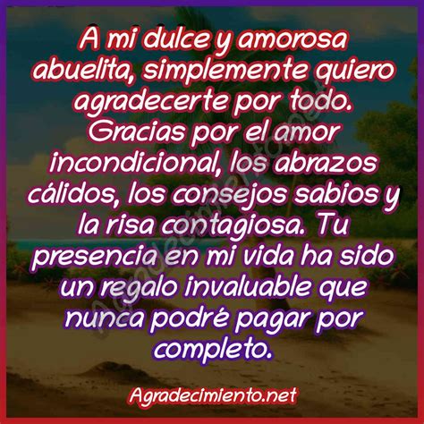 Palabras De Agradecimiento A Mi Abuelita