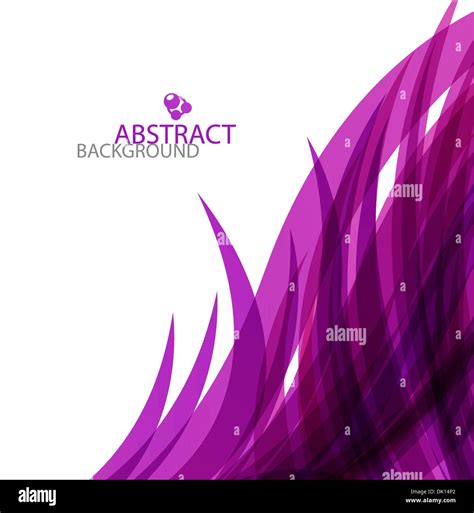 Abstract Purple Wave Background Design On White Stock Vector Image
