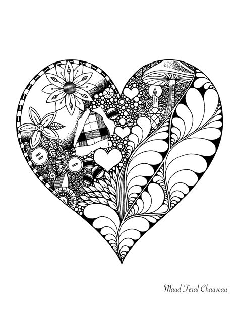 Coloriage Saint Valentin Coloriage Saint Valentin Coloriages Fetes