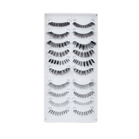 Amazon Fok Soft Natural Black Thick Long False Eyelashes Makeup