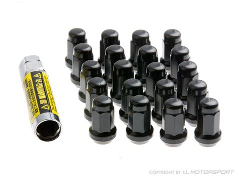 Nakrętki antykradzieżowe do felg czarne M12x1 5 stożek 60 kmparts pl