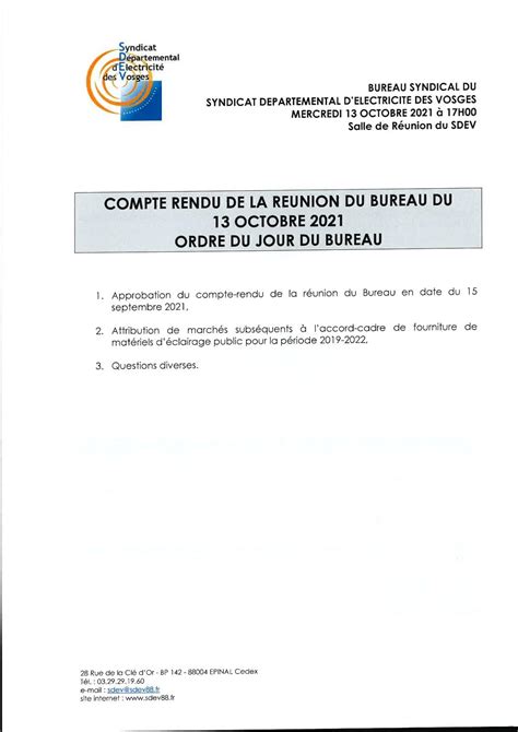 Calaméo Procès verbal de la réunion du Bureau du 13 octobre 2021
