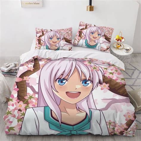 Housse De Couette 220X240 Mangas Japonais 3D Motif Parure De Lit 2