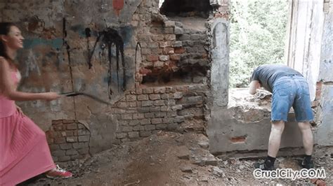 Cruel City Whipping Slave S Naked Ass While He Keeps Count Hot Femdom
