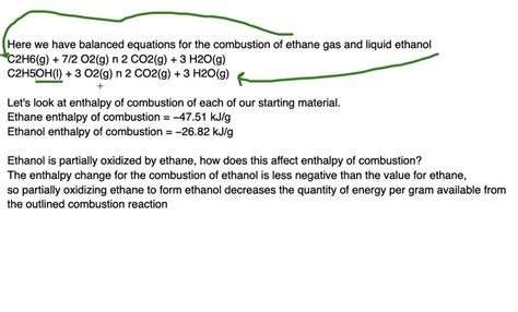SOLVED Write Balanced Equations For The Combustion Of Ethane Gas And