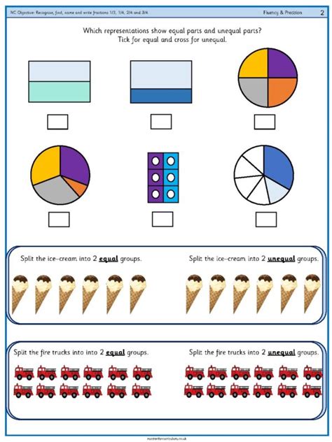 Year 2 Maths Fractions Free Resources Recognise Find Name And Write