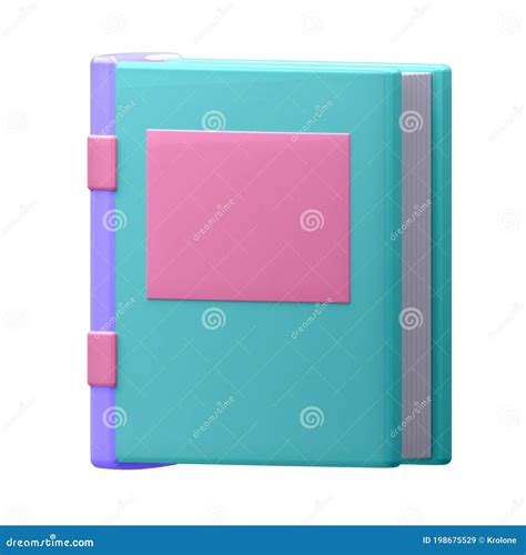 Book In Cartoon Style Not White Background Well Suited For A Landing