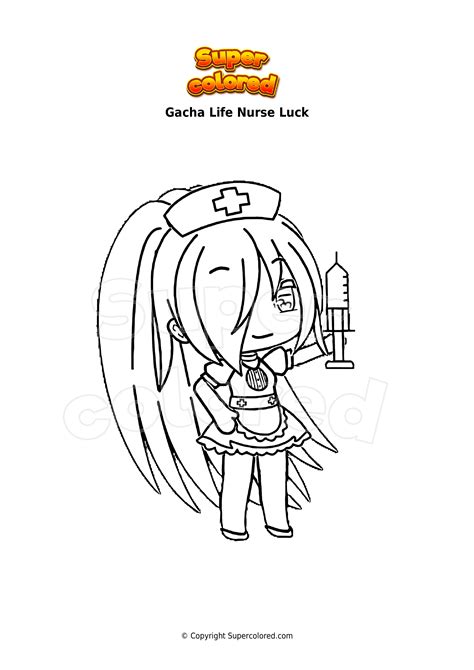 Coloring Page Gacha Life Senpaibuns Supercolored