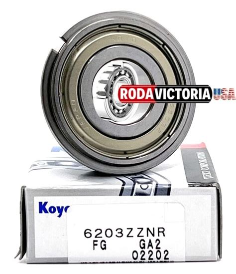 KOYO JAPAN 6203 ZZ NR Ball Bearing 17x40x12MM Double Shielded Seal W
