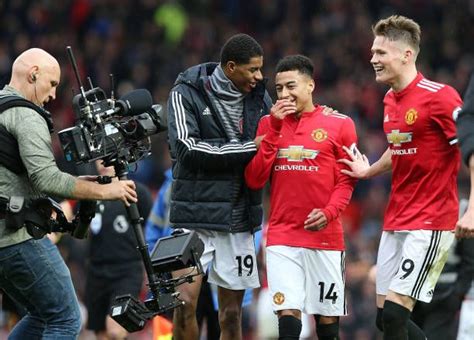 Marcus Rashford And Jesse Lingard Of Manchester United Celebrate After